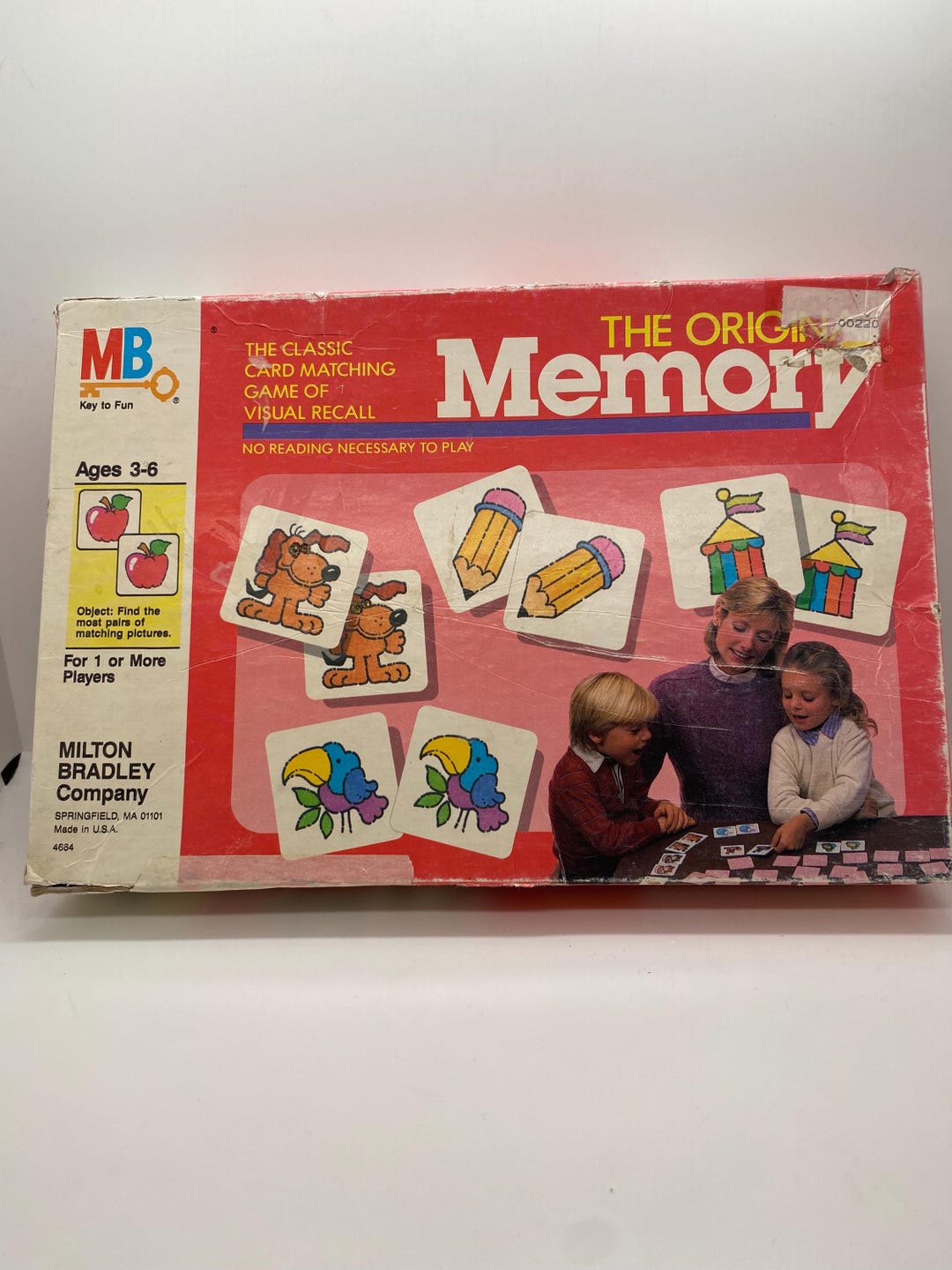 Vintage the Original Memory Game by Milton Bradley 1986 Edition ...