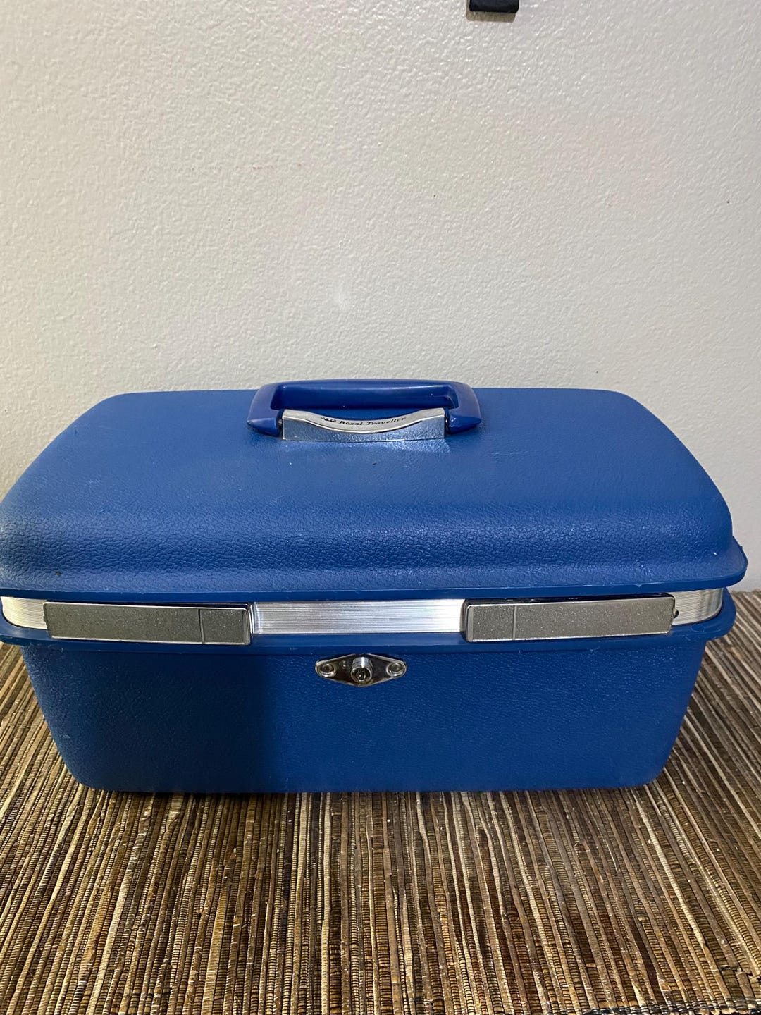 Vintage Samsonite Saturn Blue Train Case Suitcase Luggage Make up Tray ...