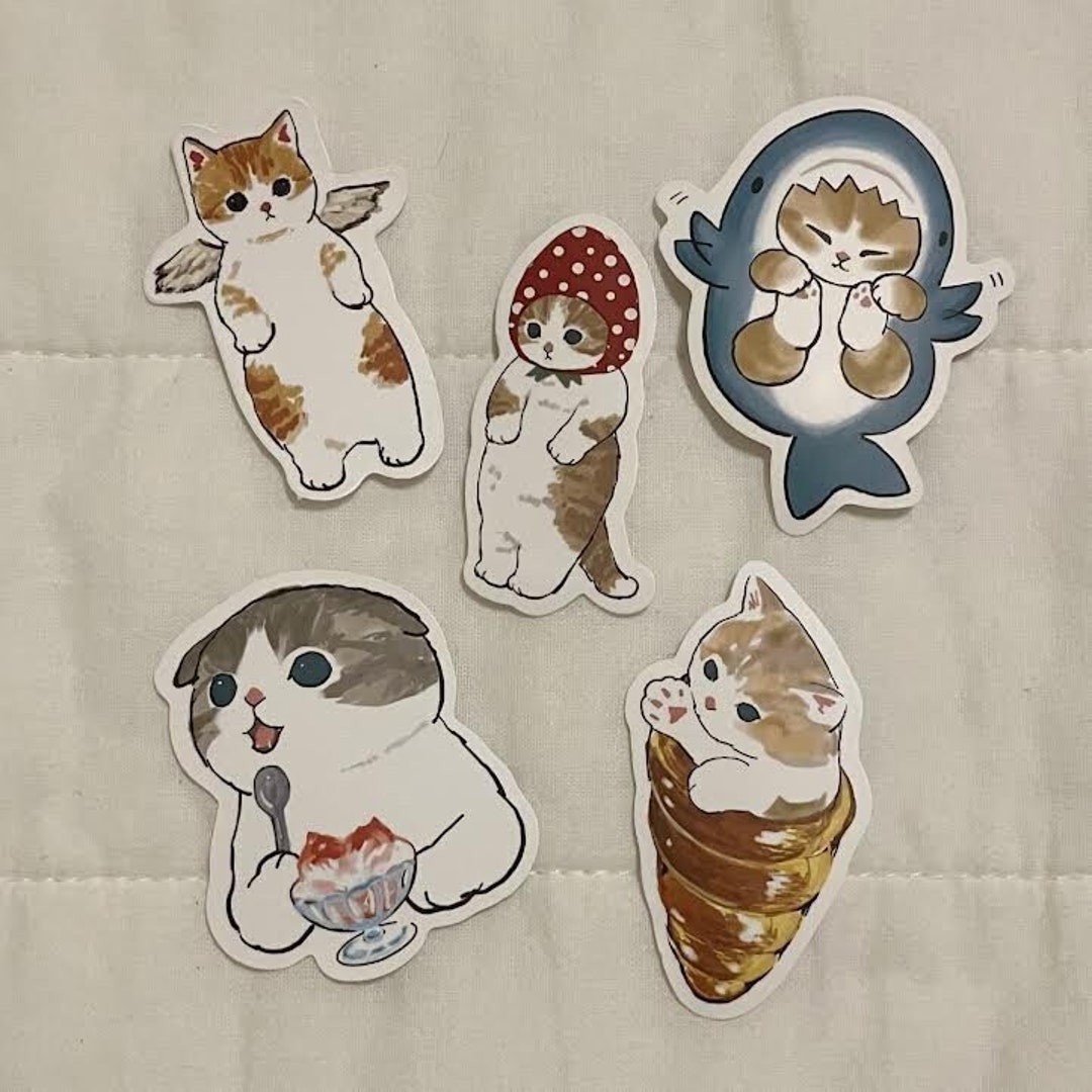 Japanese Mofusand Cat Sticker Blind Pack 5pc - Etsy