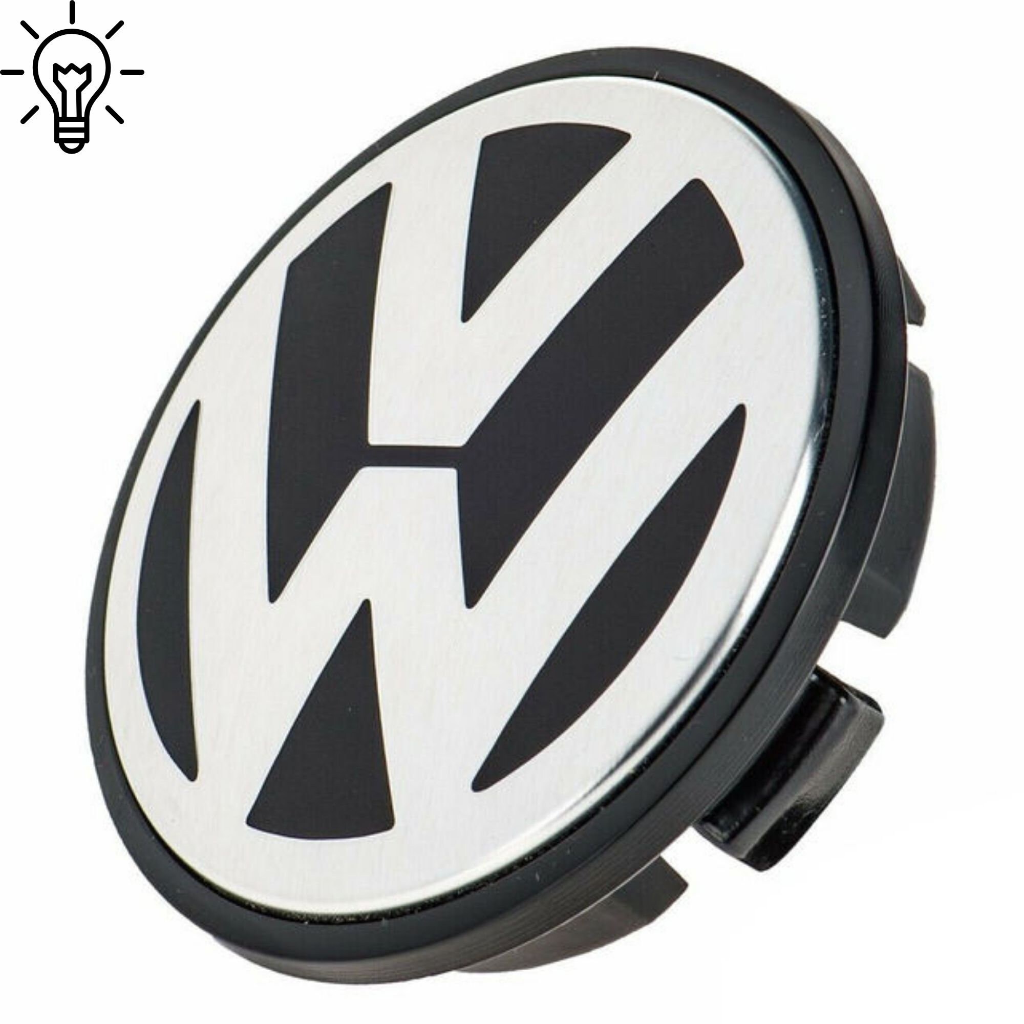 4PCS VW Wheel Hub Center Cap Centre Caps Copri Mozzi Adesivi Tappi ...