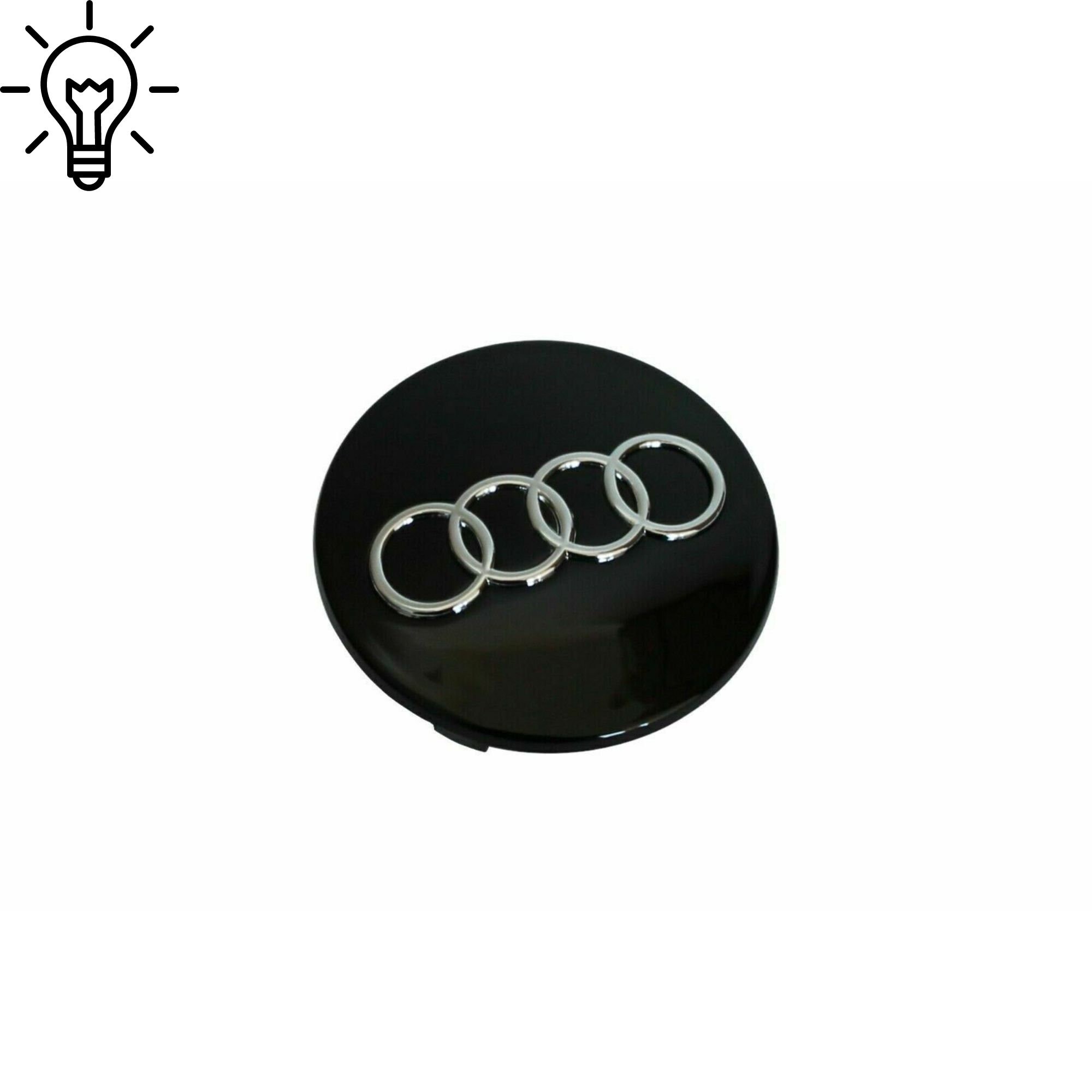 4 Pcs set Wheel Center Hub Caps Black Audi Wheel Center Hub Caps ...