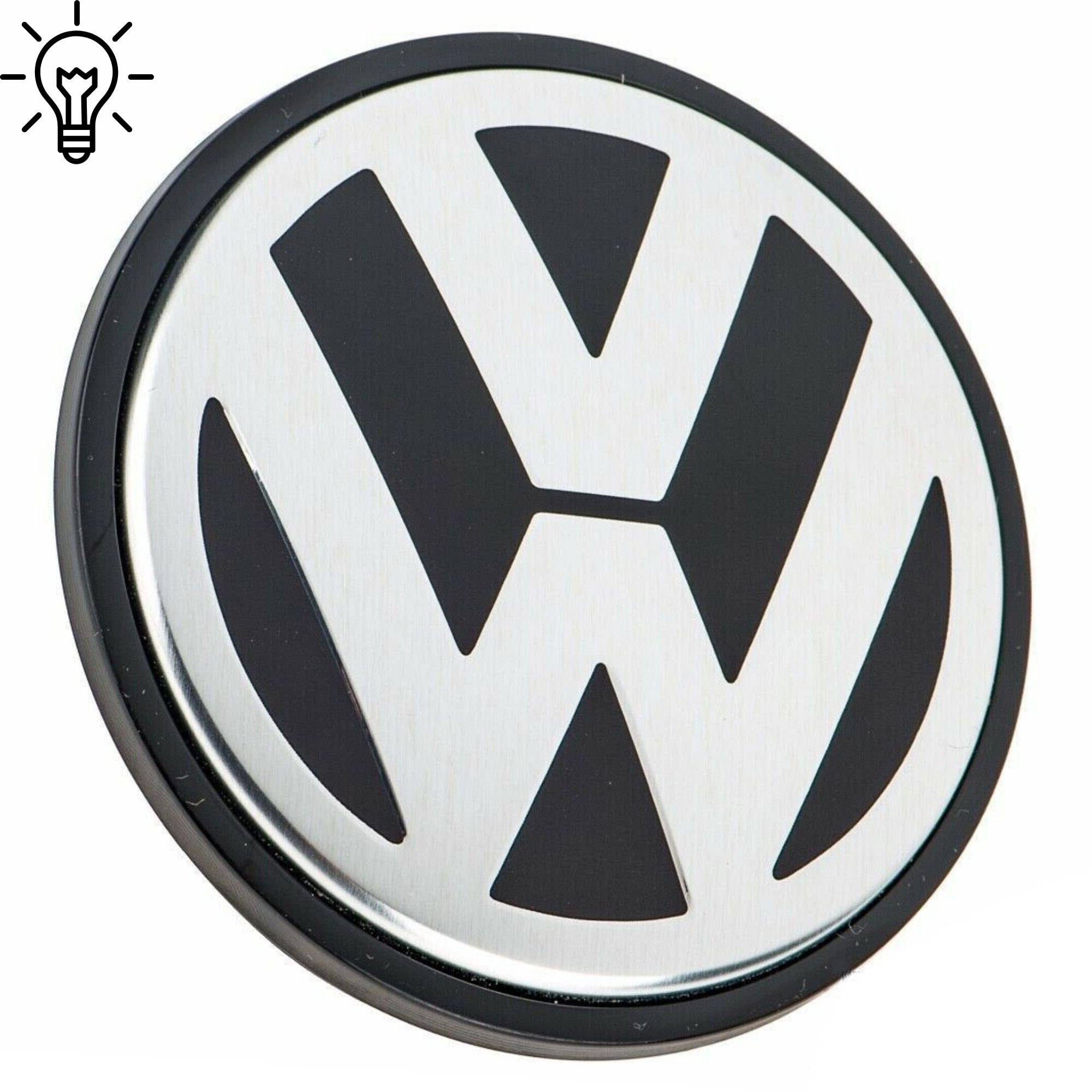 4PCS VW Wheel Hub Center Cap Centre Caps Copri Mozzi Adesivi Tappi ...