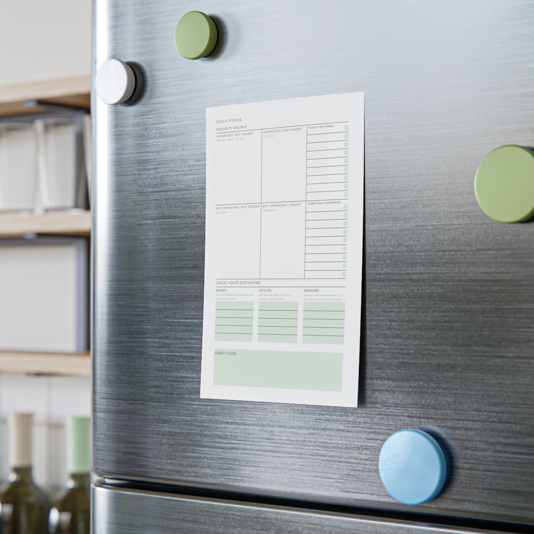 ADHD Daily Planner Notepad - Etsy