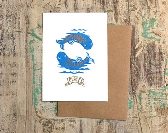 Aries the Ram Zodiac Letterpress Linocut Card - Etsy