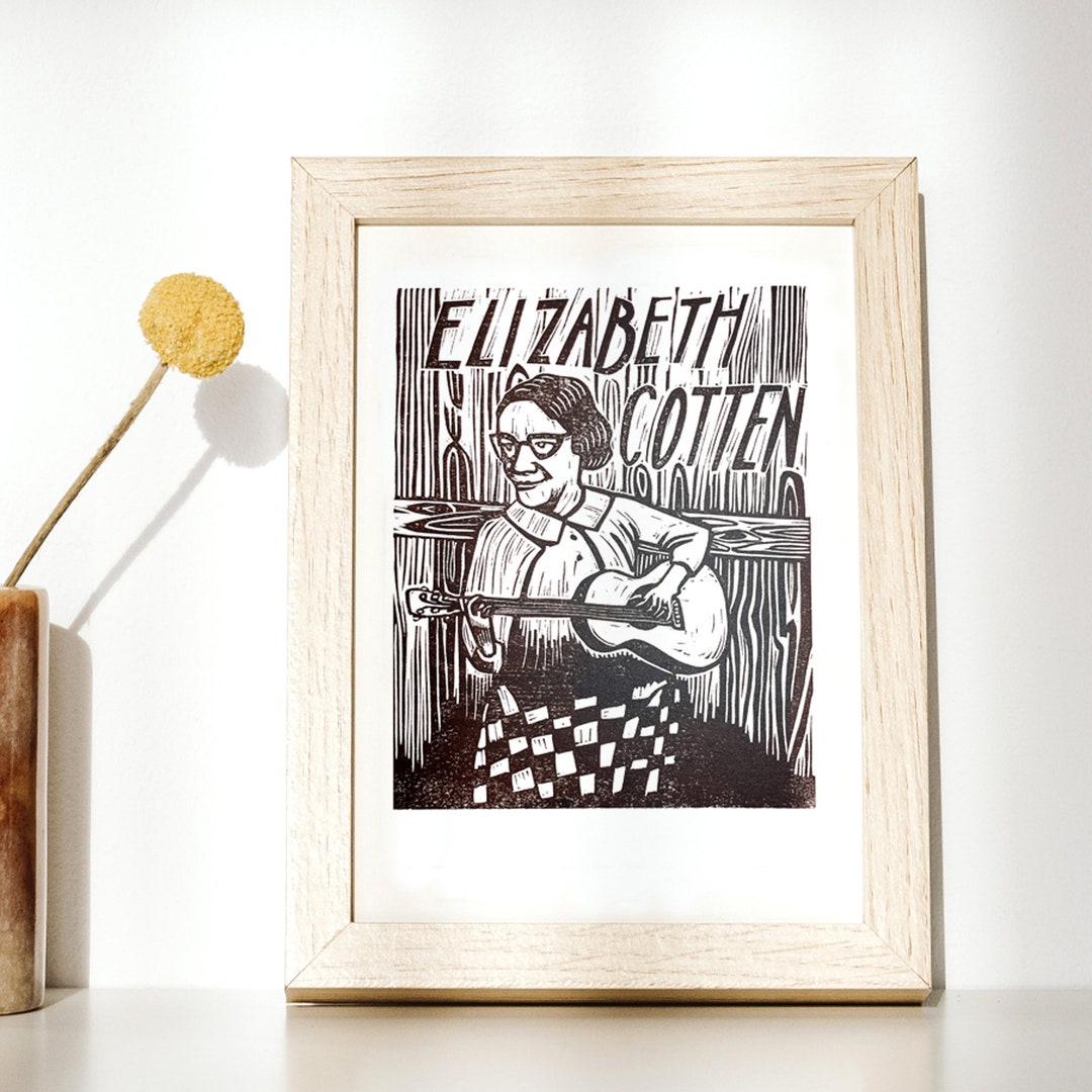 Elizabeth Cotten Original Linocut Limited Edition Hand Pulled Print ...