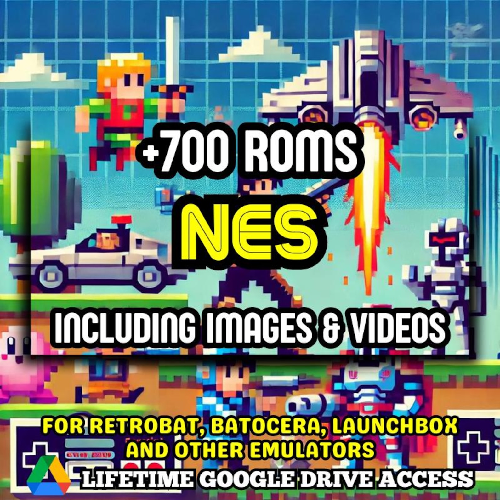 NES Roms Ultimate Pack: 700 NES Roms for Emulators Images & Videos of ...