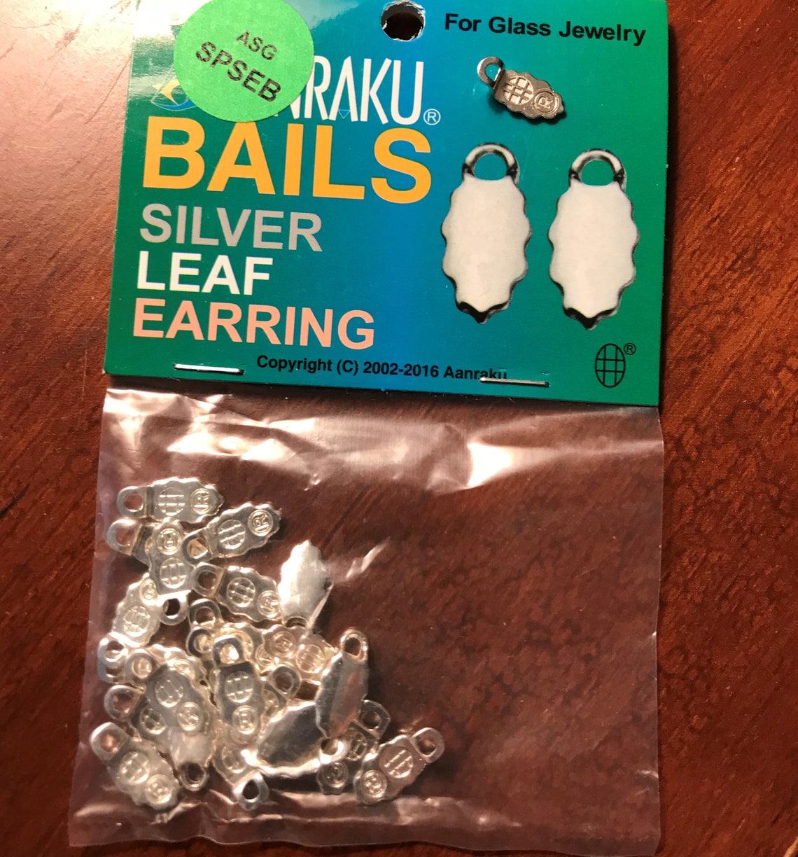 24 pack Sterling SILVER plated Leaf EARRING Bails 6 x | Etsy