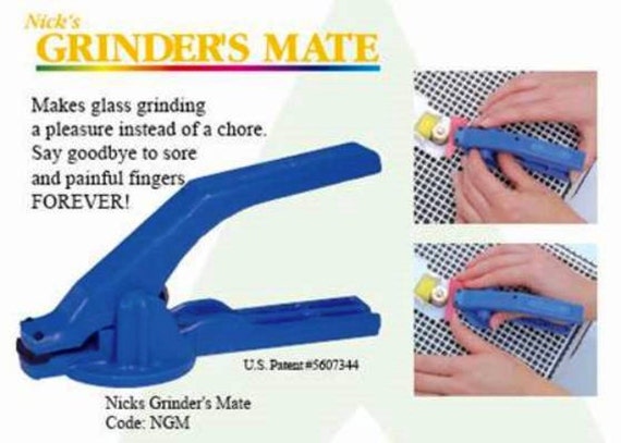 Nick's GRINDER MATE Nicks Grinding Tongs Grips Glass - Etsy