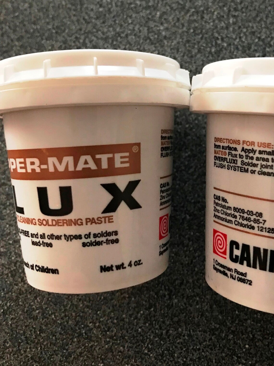 4 Oz Paste Flux Canfield Copper-mate Acid Free & Lead Free | Etsy