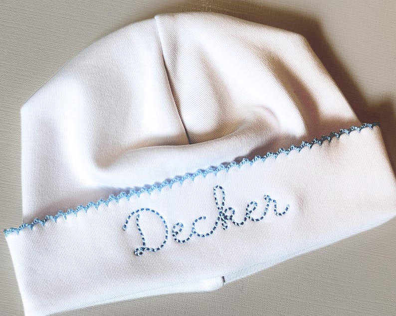 Embroidered Newborn Hat Hospital Coming Home Outfit Baby Name Hat ...