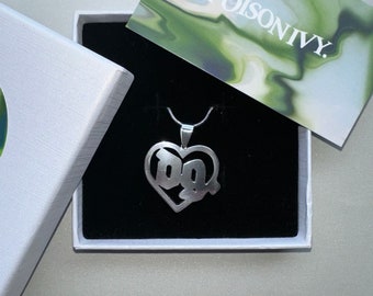 E Symbol Sterling Silver and Diamond Necklace Ecco2k Drain Gang Bladee ...