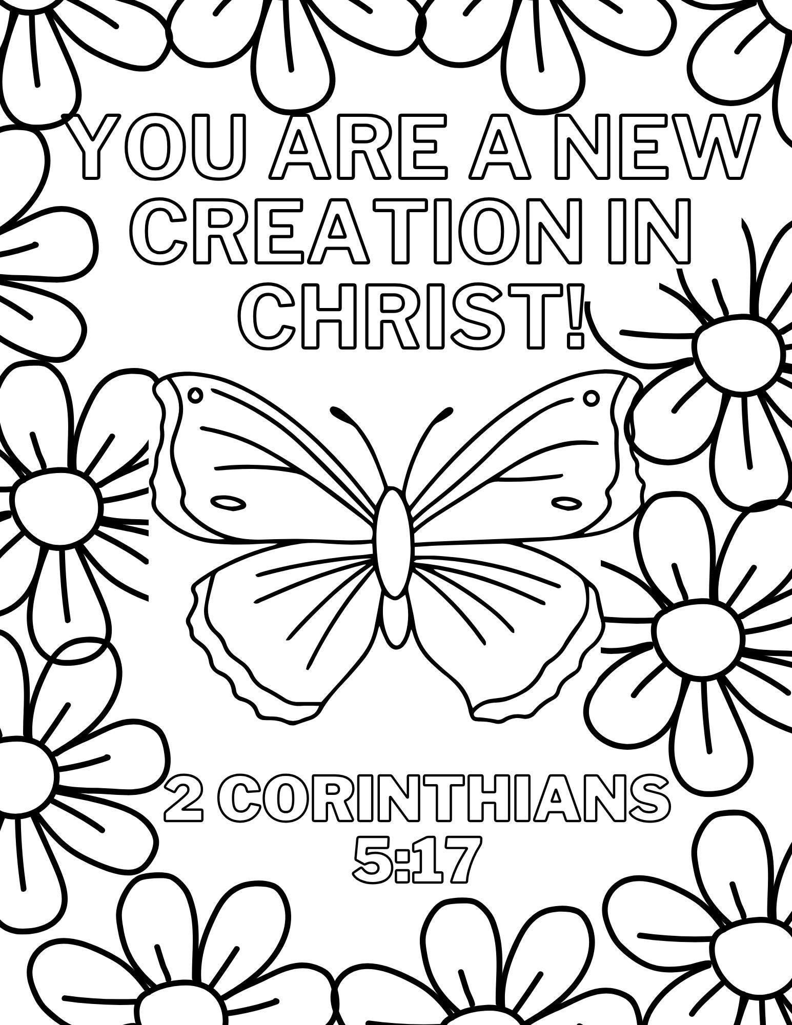 10 Sunday School Coloring Pages | Bible Memory Verse Printable for Kids ...