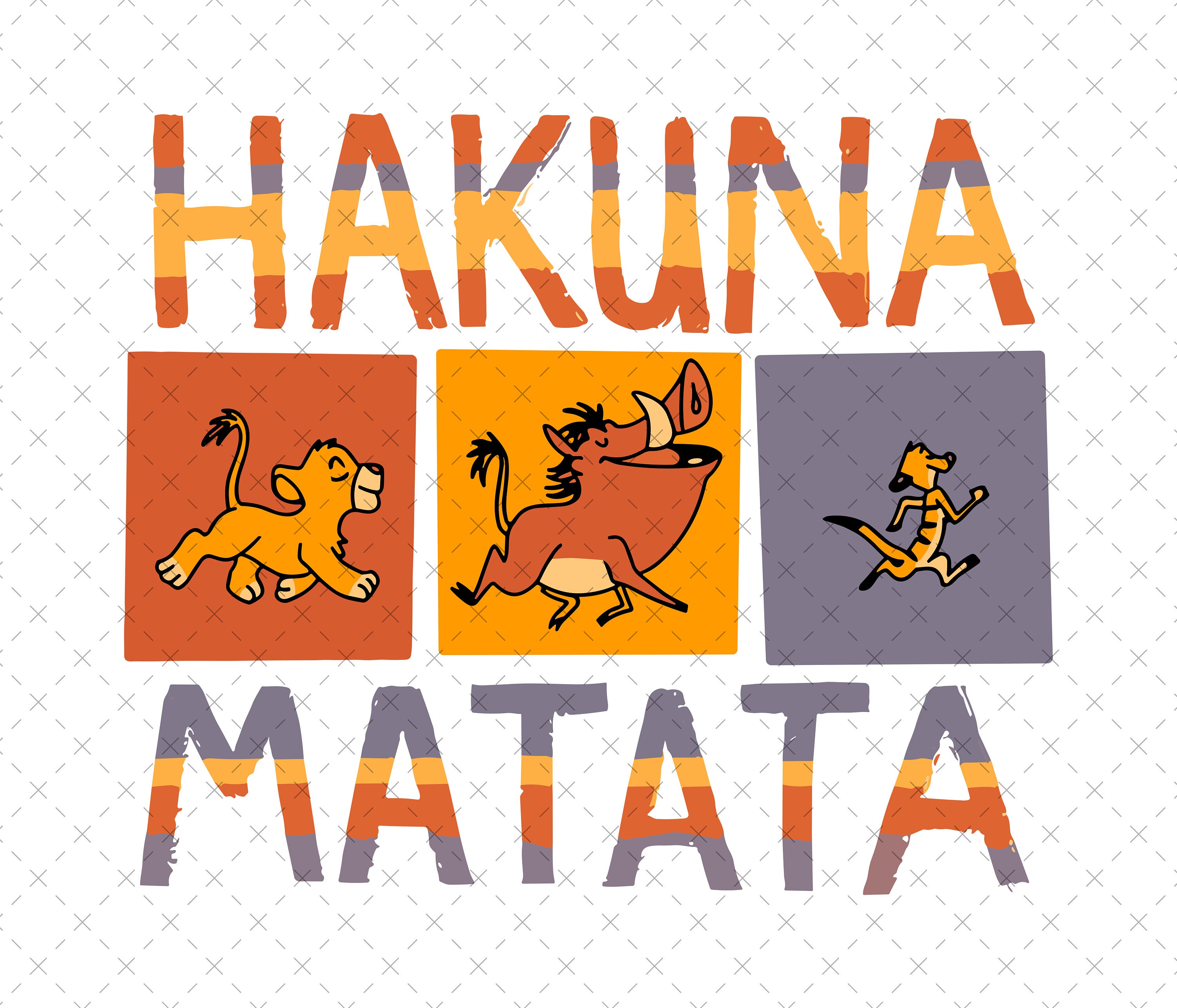 Hakuna Matata Svg Bundle, Hakuna Matata Svg, Family Trip Svg, Hakuna ...