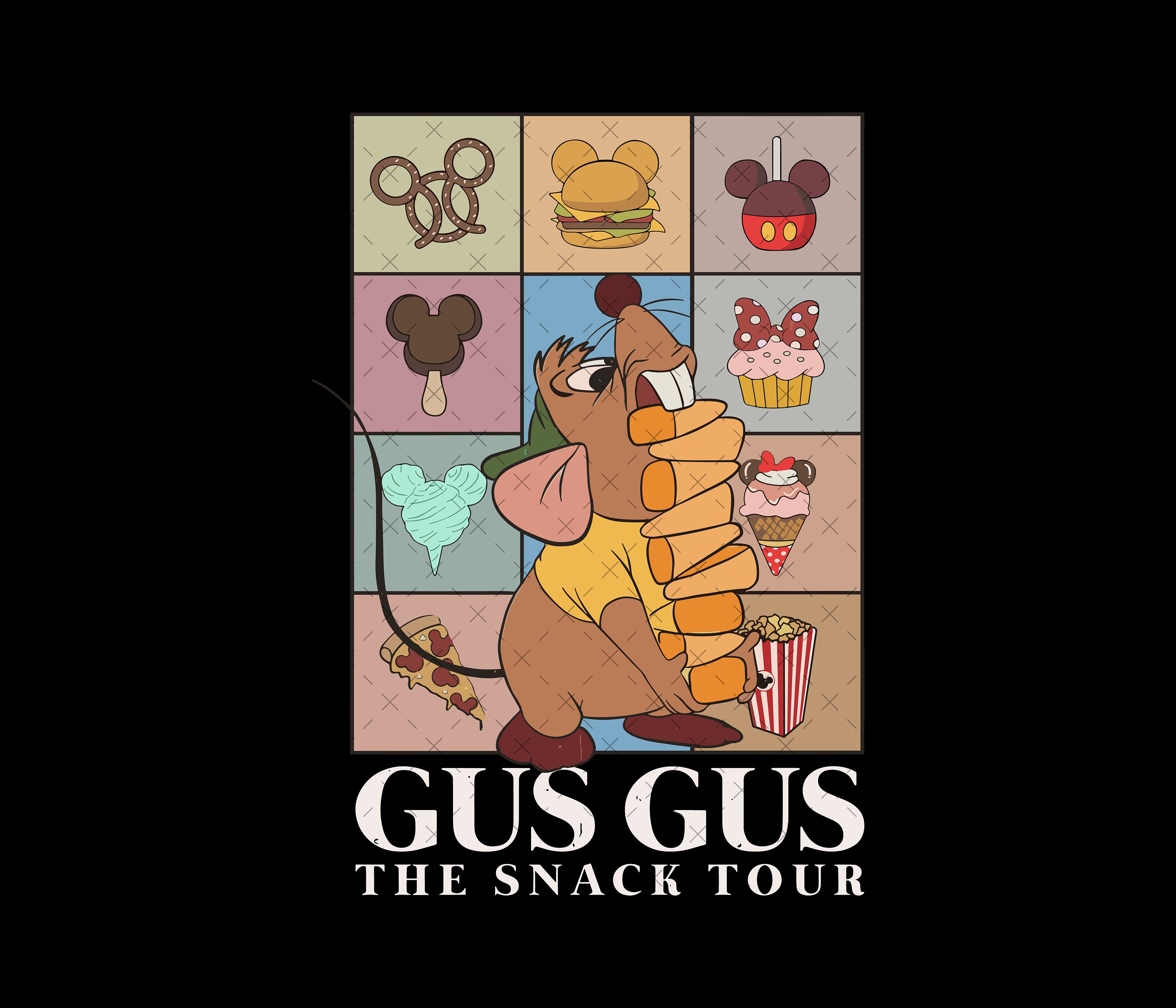Retro Gus Gus Snack Tour Png, Lookin' Like A Snack Gus Png, Gus Gus ...