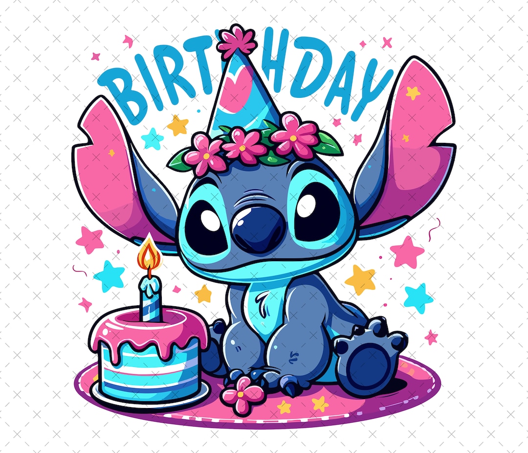 Stitch Birthday Svg Png, Stitch Birthday Boy Svg Png, Stitch Birthday ...