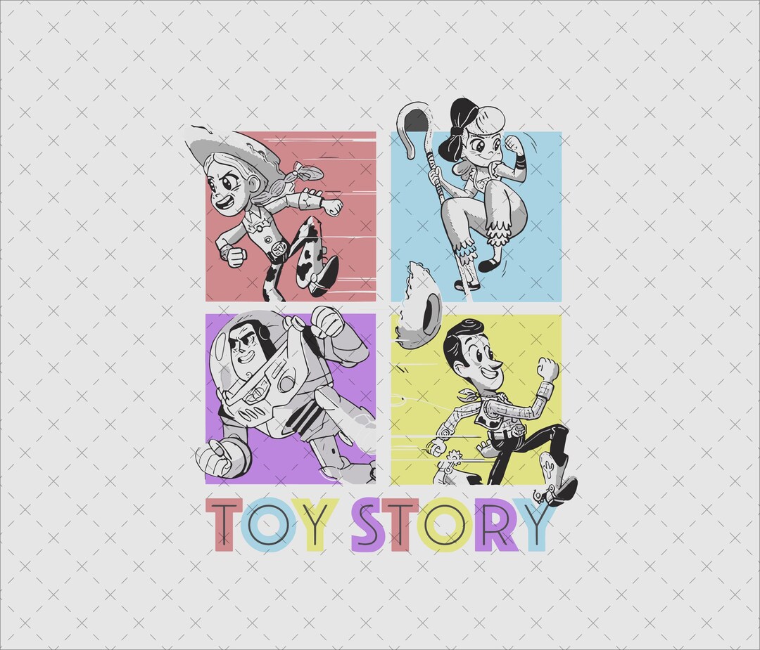 Cute Toy Story Characters Png, Colorful Toy Story Design, Fun Cartoon ...