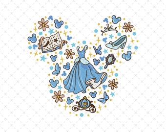 Retro Cinderella Png, Princess Png, Retro Cinderella Princess Png ...