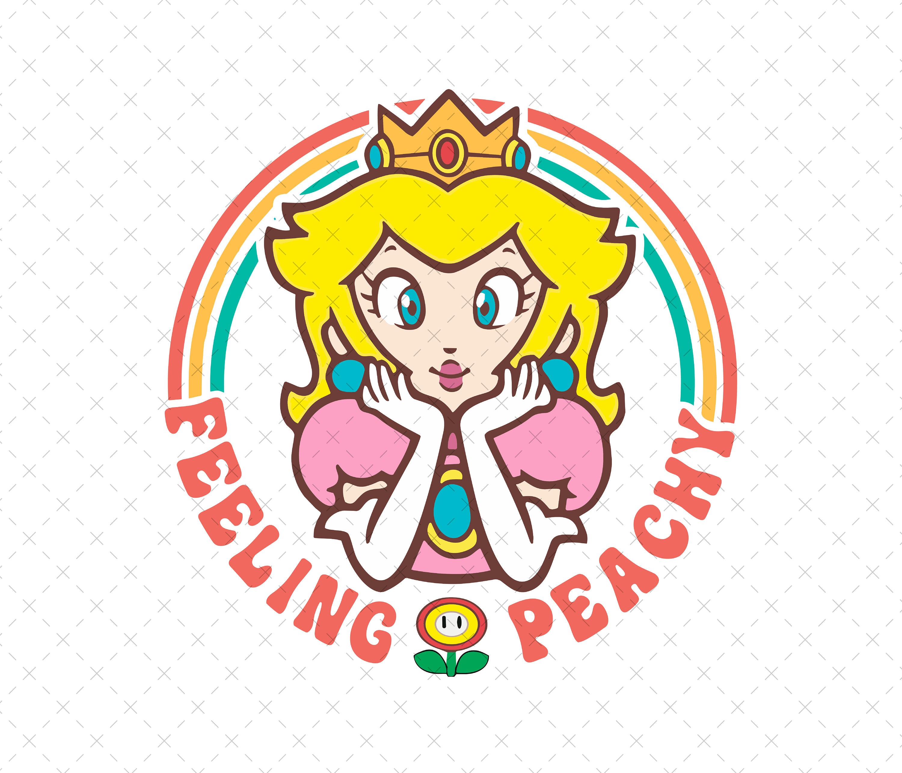 Mario Png Svg , Princess Peach Png Svg, Design for Shirt, Super Mario ...