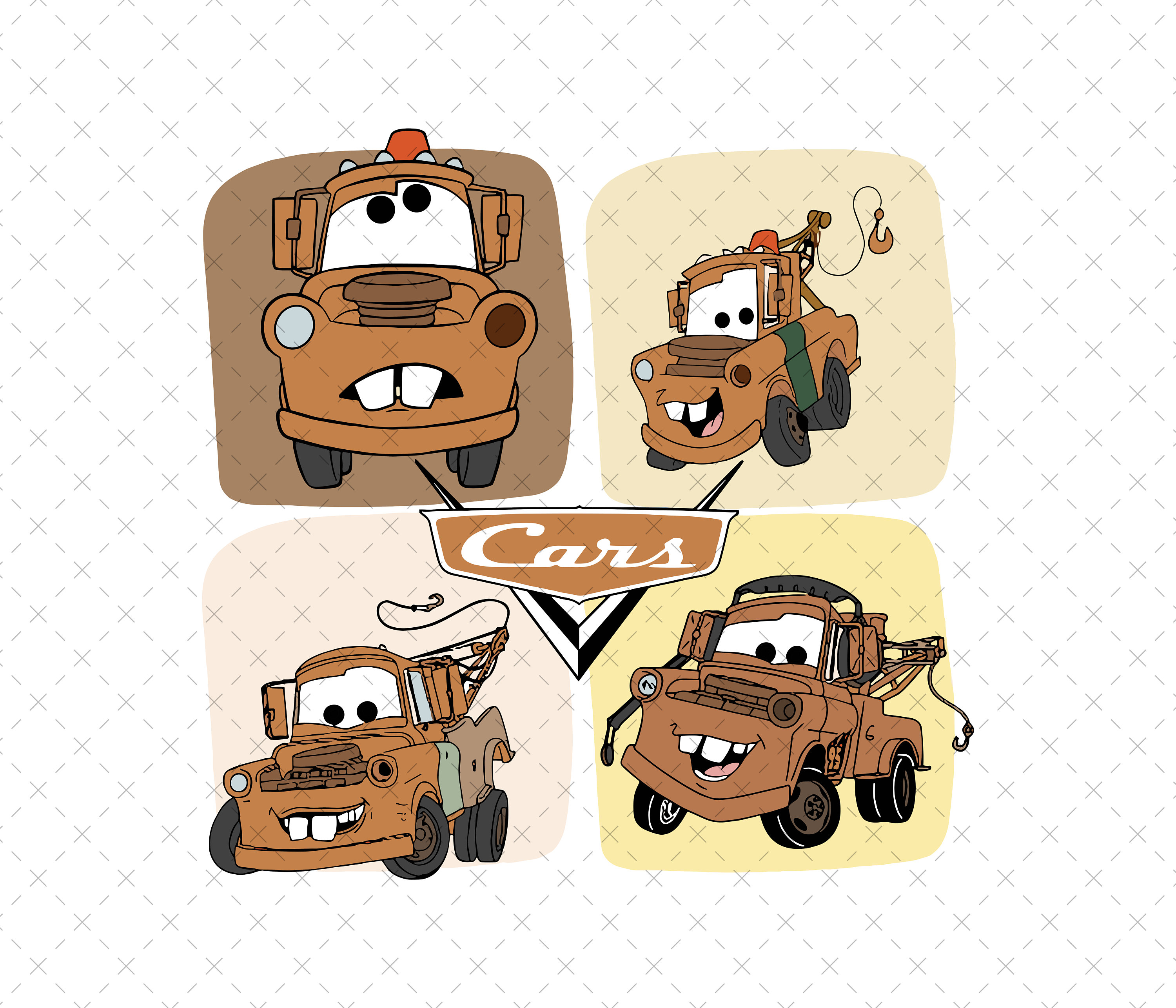 Retro Tow Mater Png, Tow Mater Png, Mater Clipart, Cars Png, Retro ...