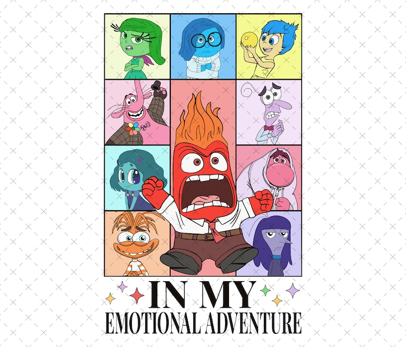 Inside Out 2 PNG, Inside Out 2 Anger, Joy, Disgust, Sadness, Fear ...