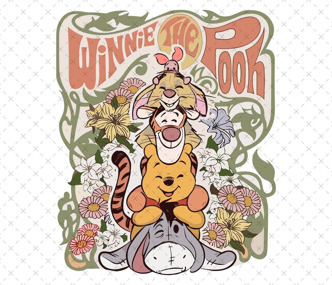 Retro Winnie the Pooh Family Vacation PNG, SVG (instant Download) - Etsy