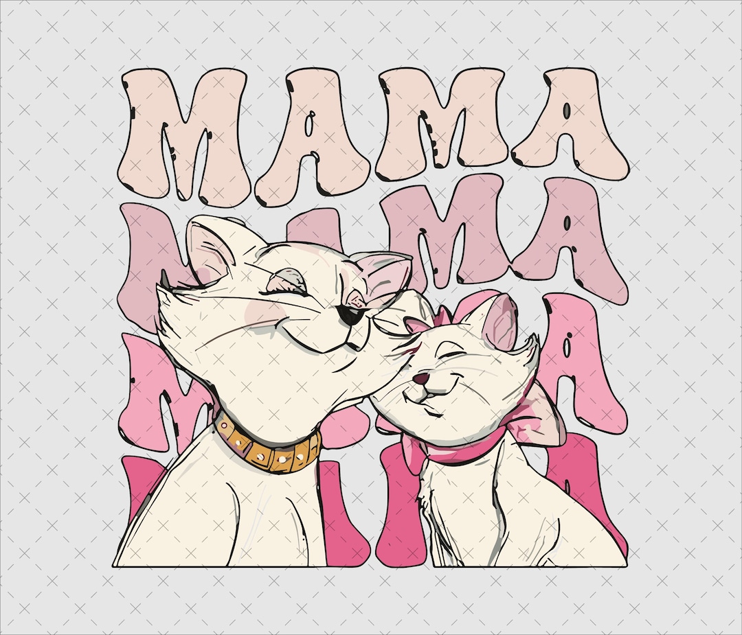 Aristocats Marie MAMA Png, Marie Png, Marie Png, Cat Png, Cat Mom Png ...