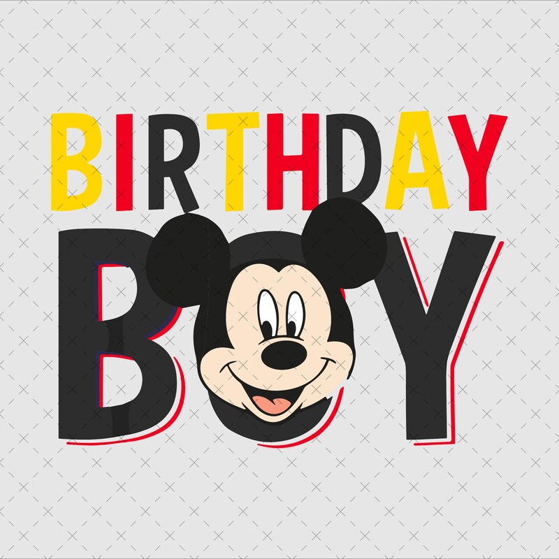 Mickey Mouse Birthday Boy - Etsy