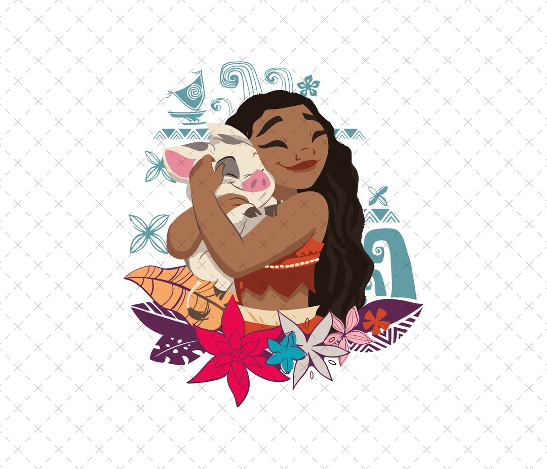 Retro Moana Pua and Heihei Png, Heihei Png, Pua Png, Retro Moana Png ...