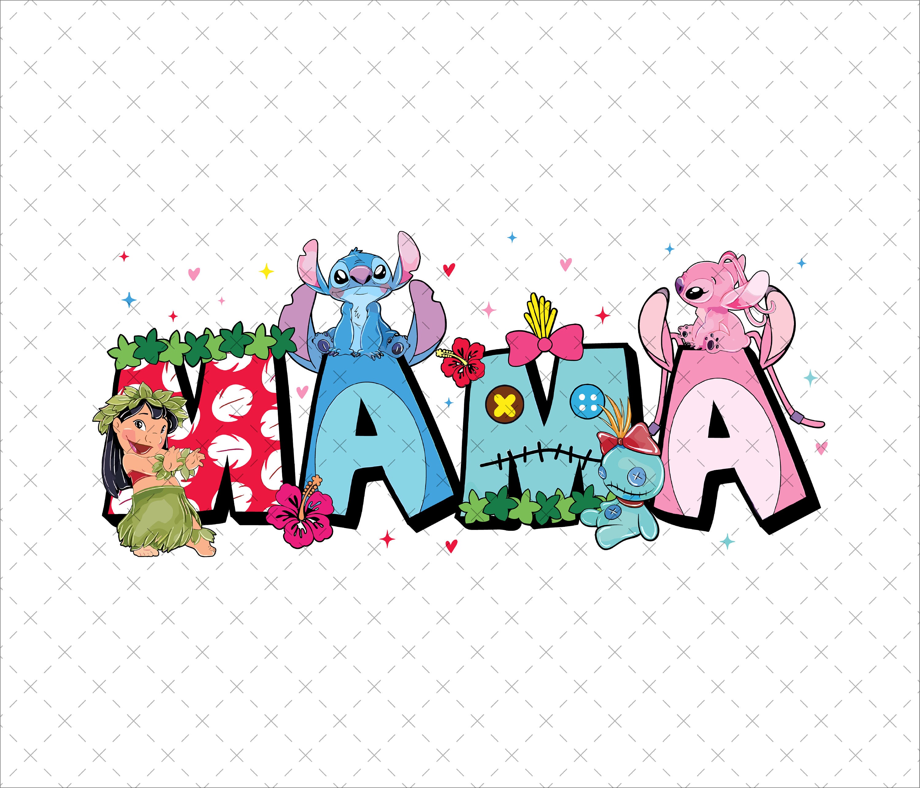 Stitch Mama Png Svg, Mama Png, Stitch Png, Mom Png, Mother's Day Png ...