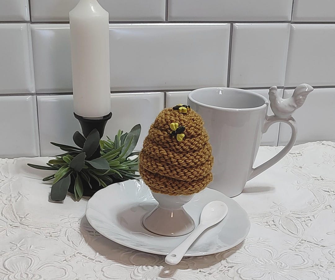 Egg Cozy Egg Cosy Egg Warmer - Soft Boiled Egg Wool Cozy - Beehive, Bee ...