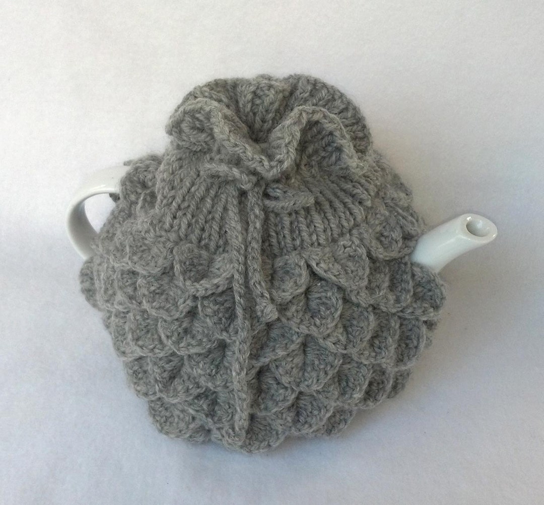 Teapot Cozy Tea Pot Cozy, Tea Accessories Wool Cozy Crocodile Stitch ...