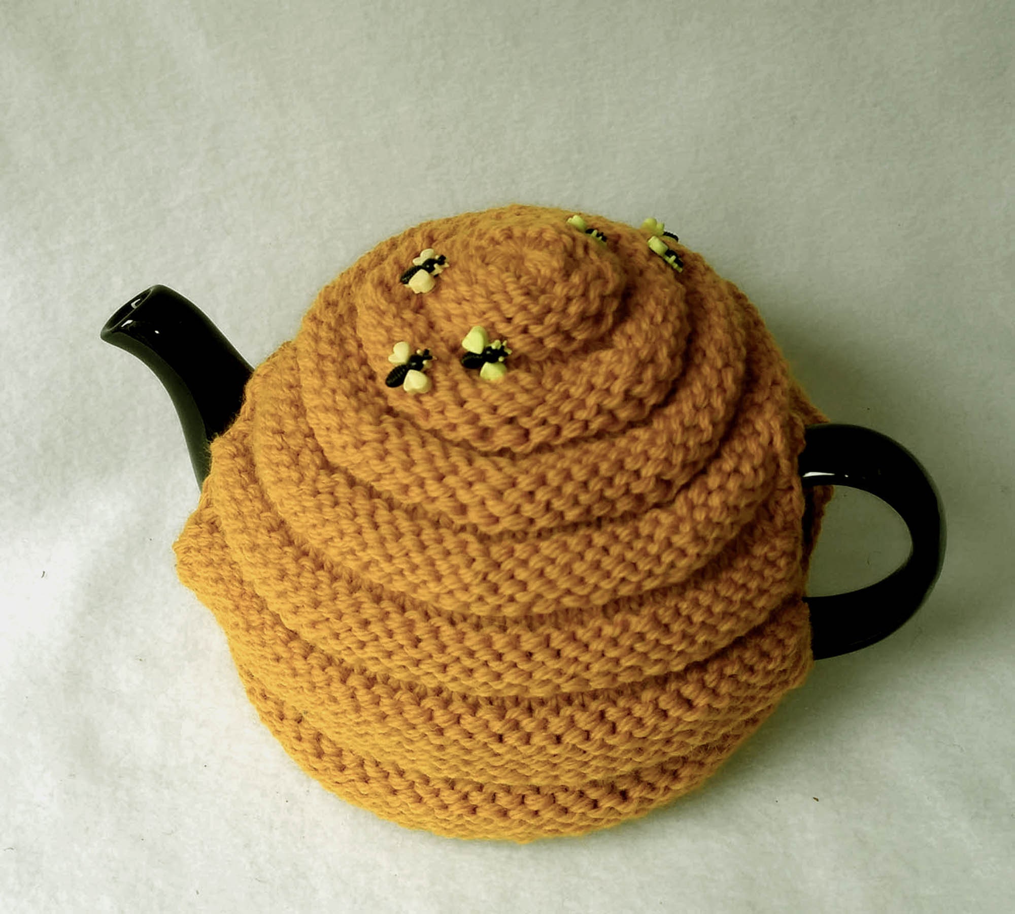 Hand Knitted Bee Hive Teapot Cozy Bee Tea Cosy, Tea Accessories Wool ...