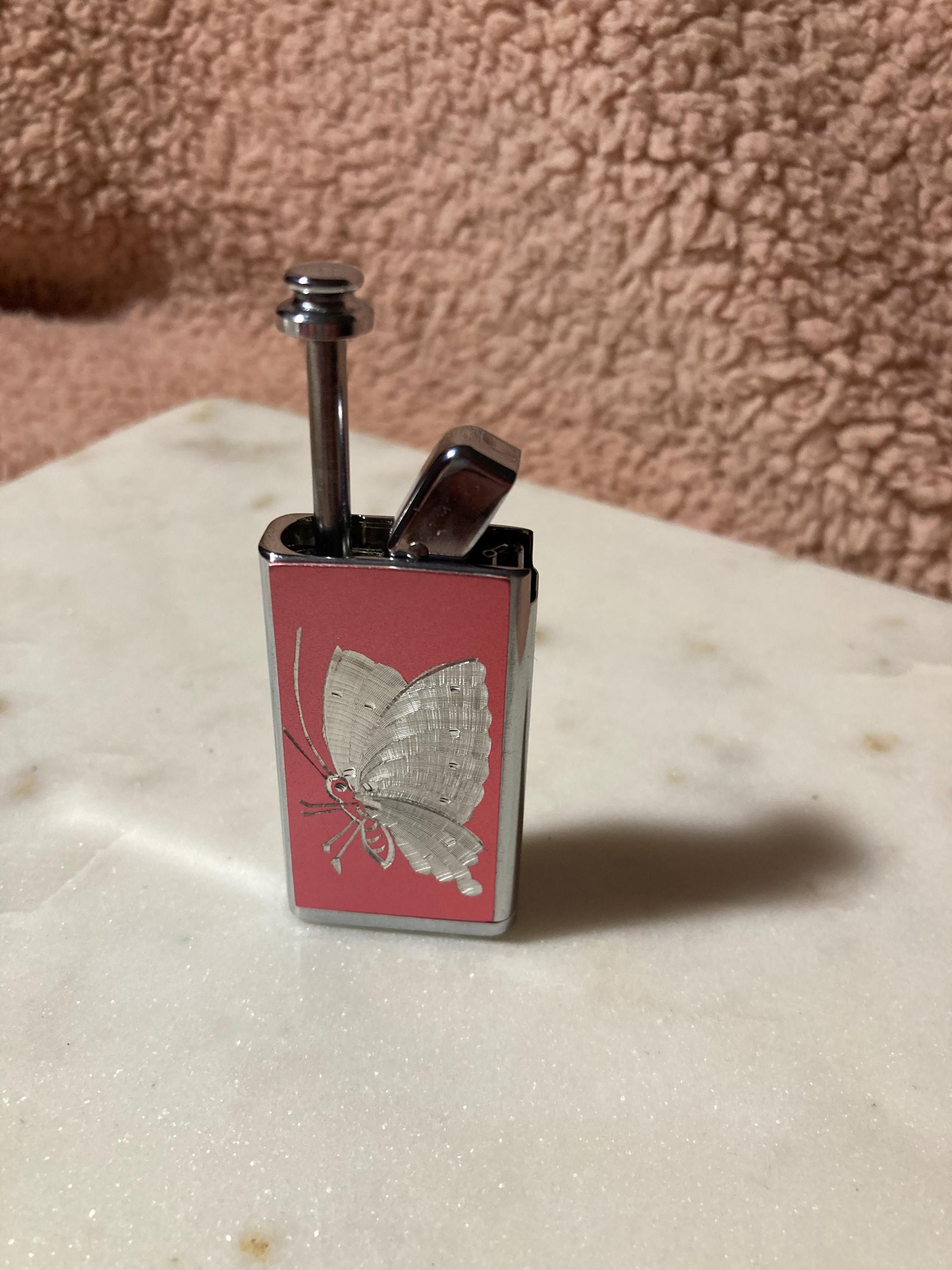 Vintage Nacon Japan Compact & Perfume Applicator Set – Butterfly Design ...