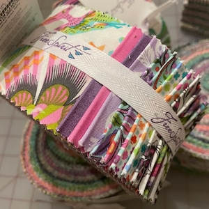 ROAR! - Design Roll || Tula Pink -2.5 Inch Strips - Cotton Fabric ...