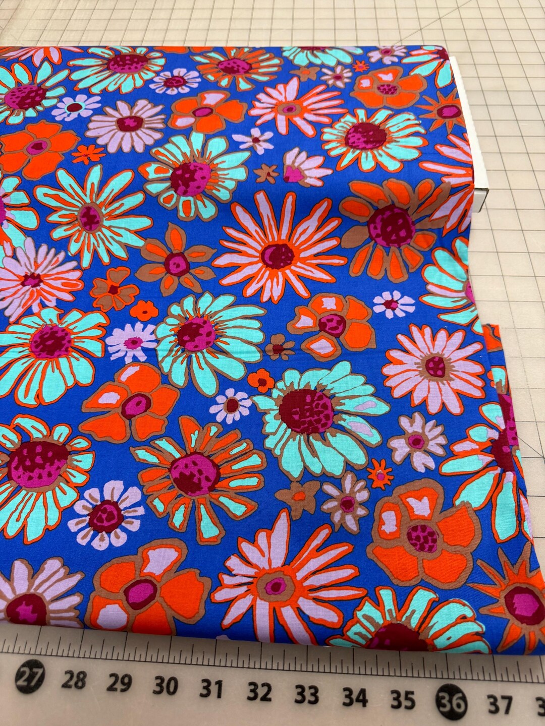 Bloomers - Cobalt || August 2024 Brandon Mably for the Kaffe Fassett ...