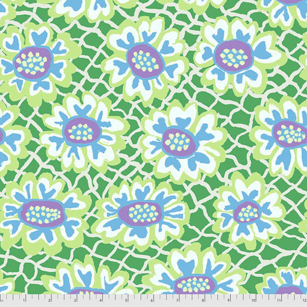 Flower Net - Green || Stash Brandon Mably for the Kaffe Fassett ...