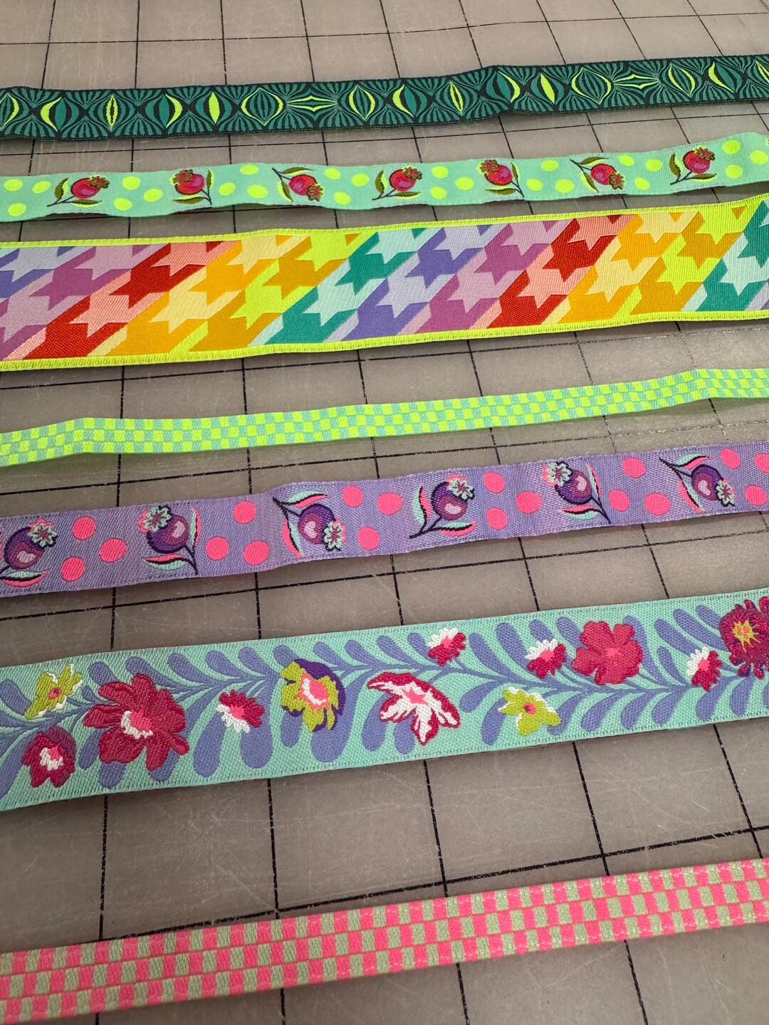 Renaissance Ribbons - Tula Pink Untamed 7 Yard Ribbon Pack - Moonbeam ...