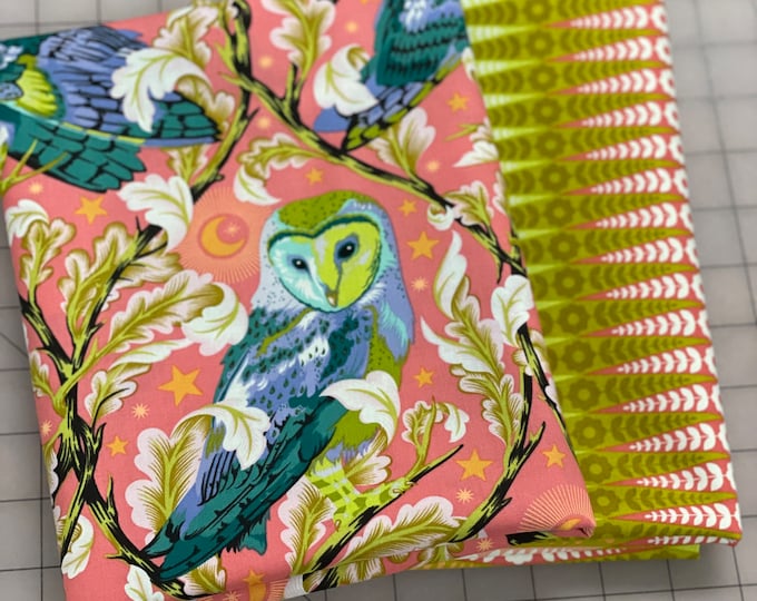 Tula Pink Special 2 Yard Bundle for 20 Owls and Flower Border Cotton ...