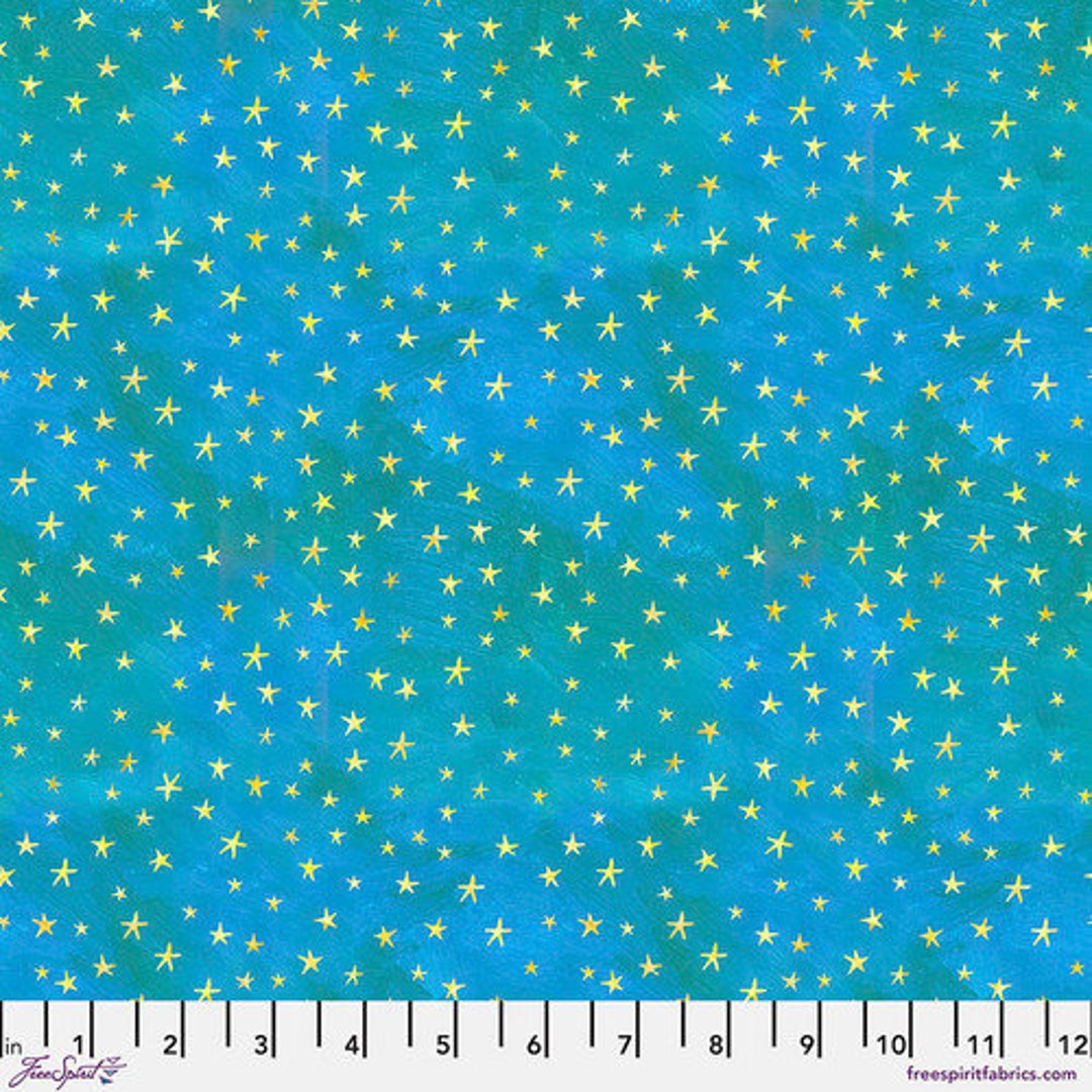 Twilight - Teal || Magic Friends Mia Charro Cotton Fabric by the Yard ...