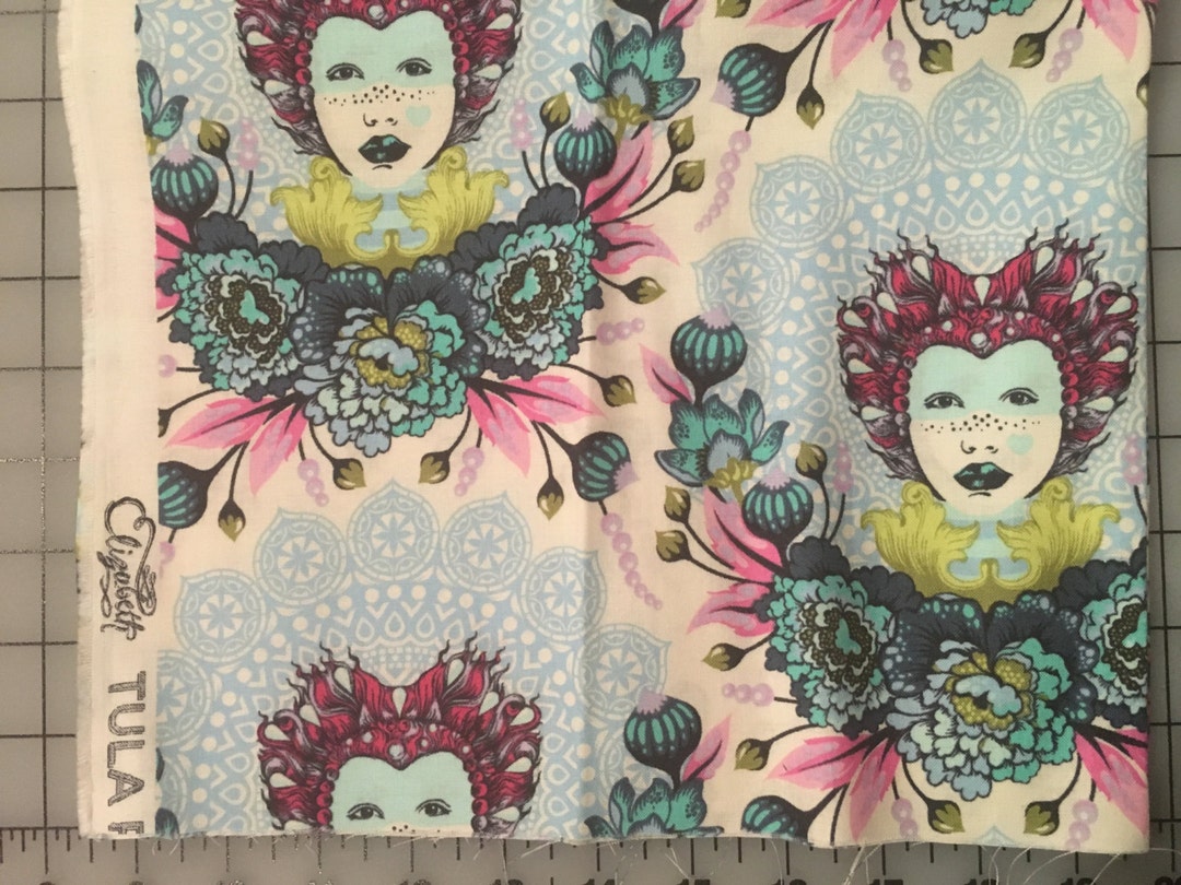 Rare OOP FQ Tula Pink Elizabeth Selfie in Sky Cotton Fabric - Etsy