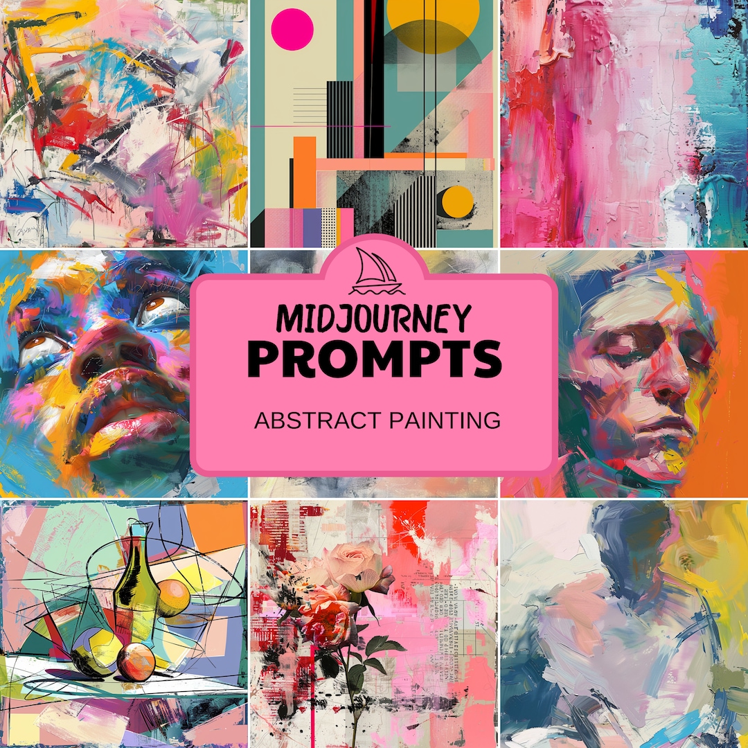 Midjourney Prompt for Abstract Painting, Wall Art Decor, Home Decor ...