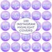 100 Purple Instagram Highlight Covers – Minimalist Line Art (PNG Set ...