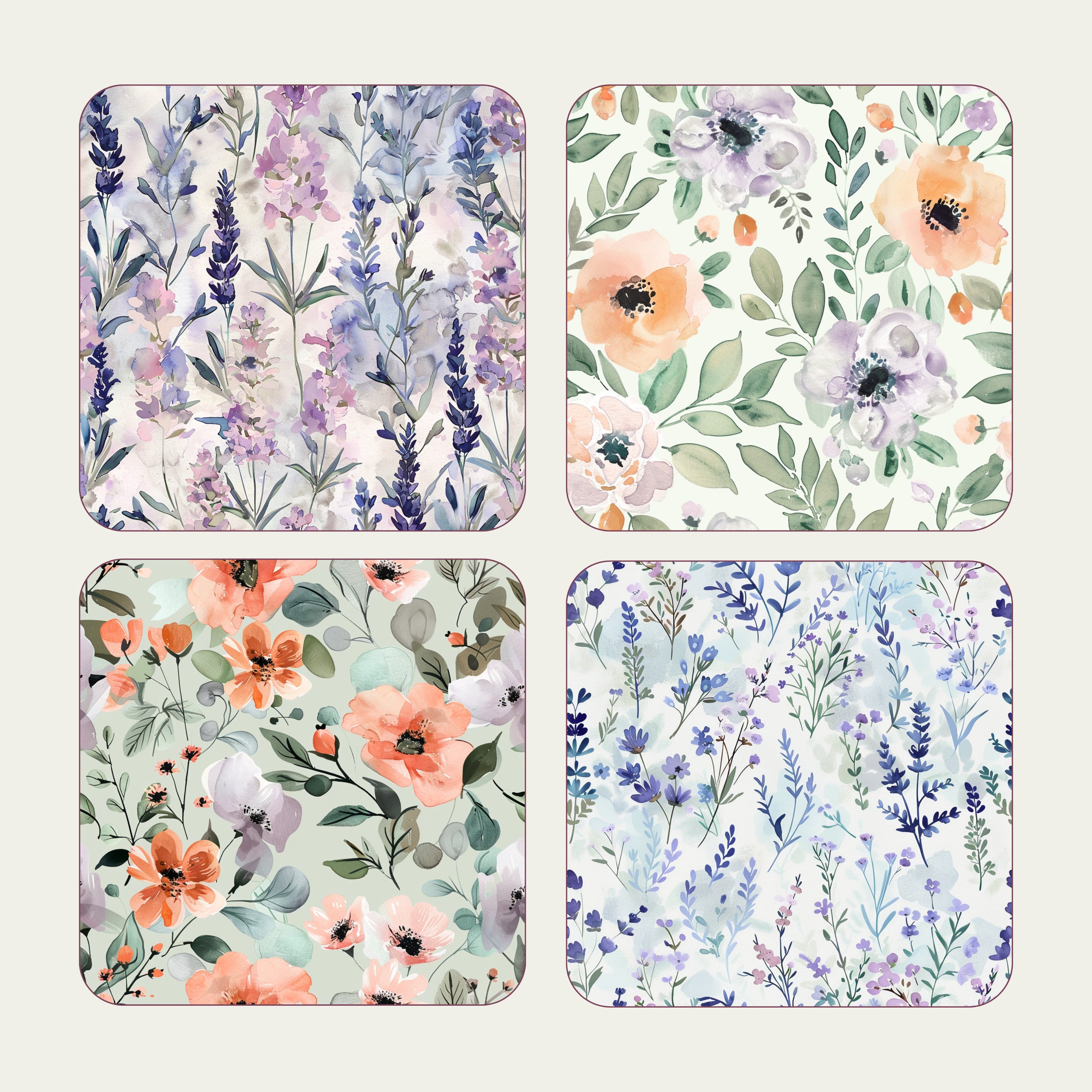 Midjourney Prompts Floral Patterns Design, Botanical Pattern Prompt, Ai ...