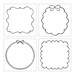 30 Black Line Frames Clipart PNG SVG, Outline Frame Set, Minimalist ...