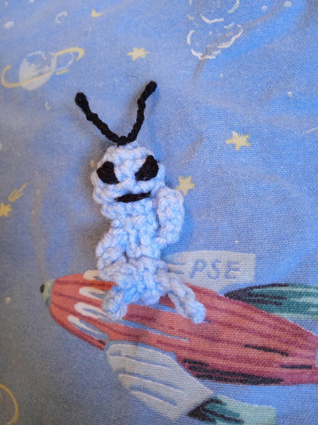 SPACE HOMIES, Blue Crochet Alien, Lil Alien With Attitude - Etsy