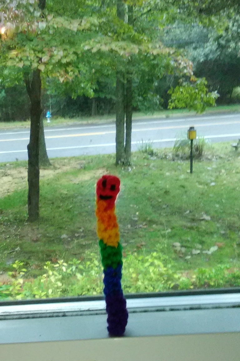 Rainbow Worm - Etsy