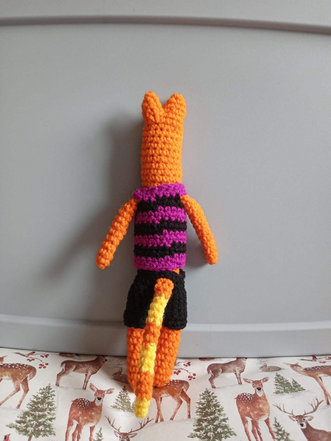 Vinnie the Cat Doll, Crochet Cat With Colorful Tail - Etsy
