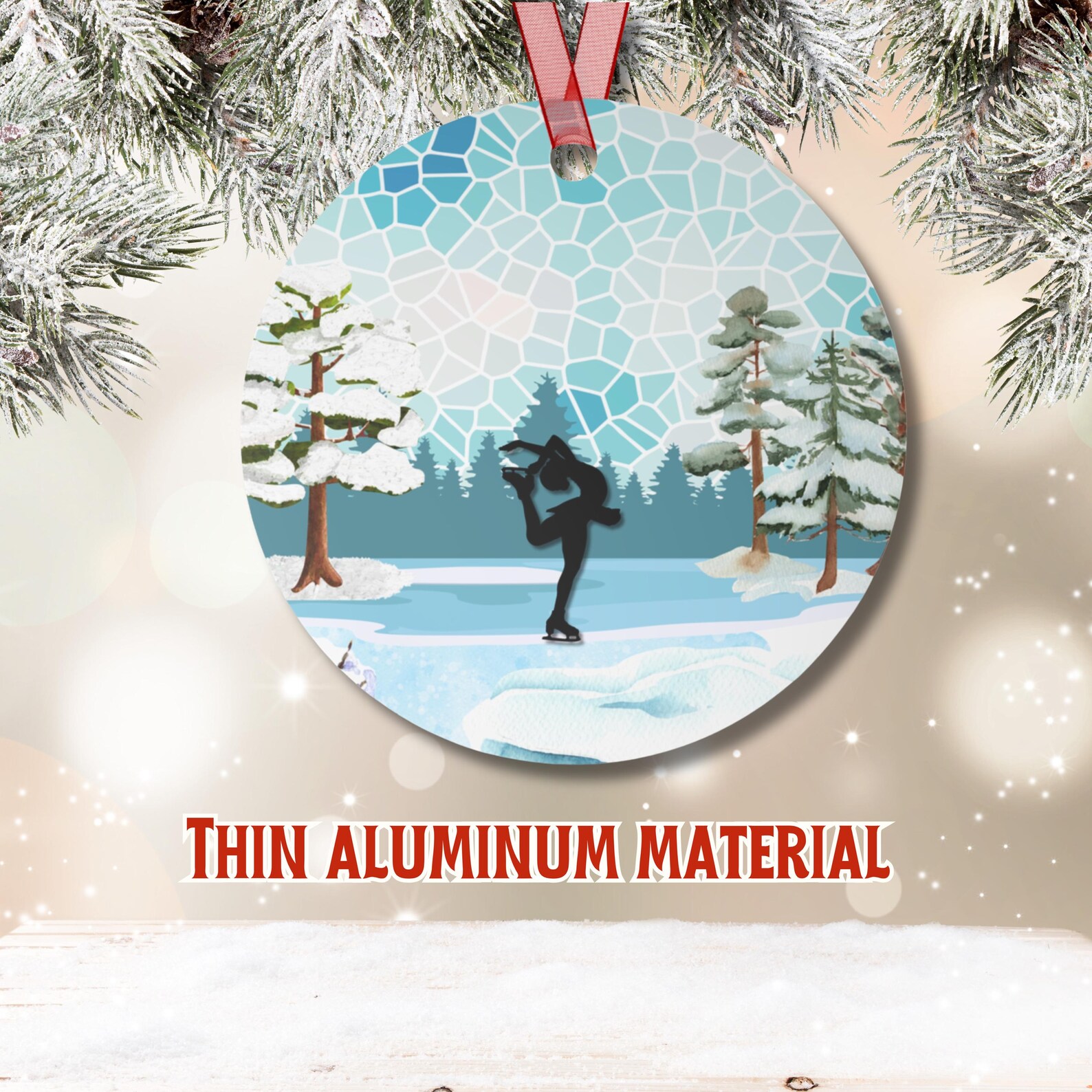 Figure Skater Christmas Ornament | Custom Figure Skating Ornament ...