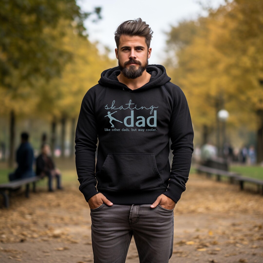 Skater Dad Hoodie | Figure Skating Dad Hoodie | Gift for Figure Skater ...
