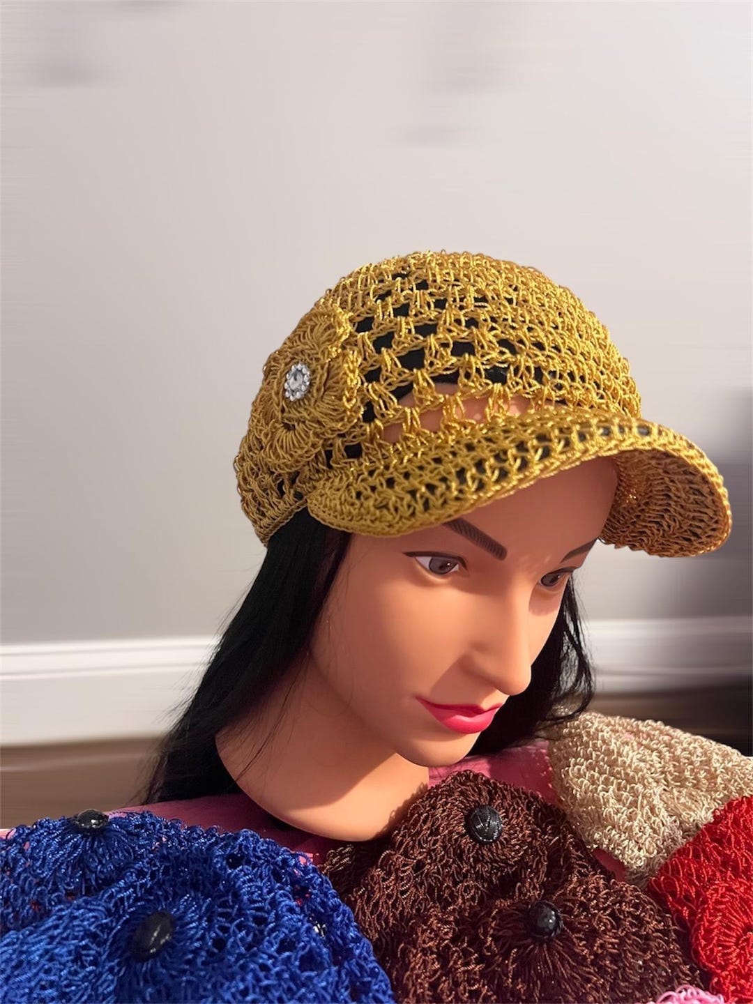 Hand Knitted Caps, Dominican Tubi, for Hair, Tubi or Doobie, Crochet ...